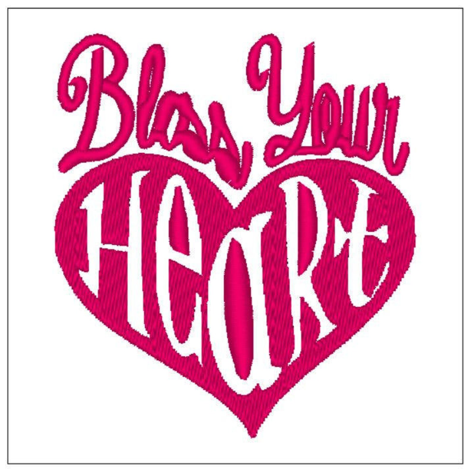 Bless Your Heart Southern Sayings 4 Pack Embroidery Pattern 4 Inch ...