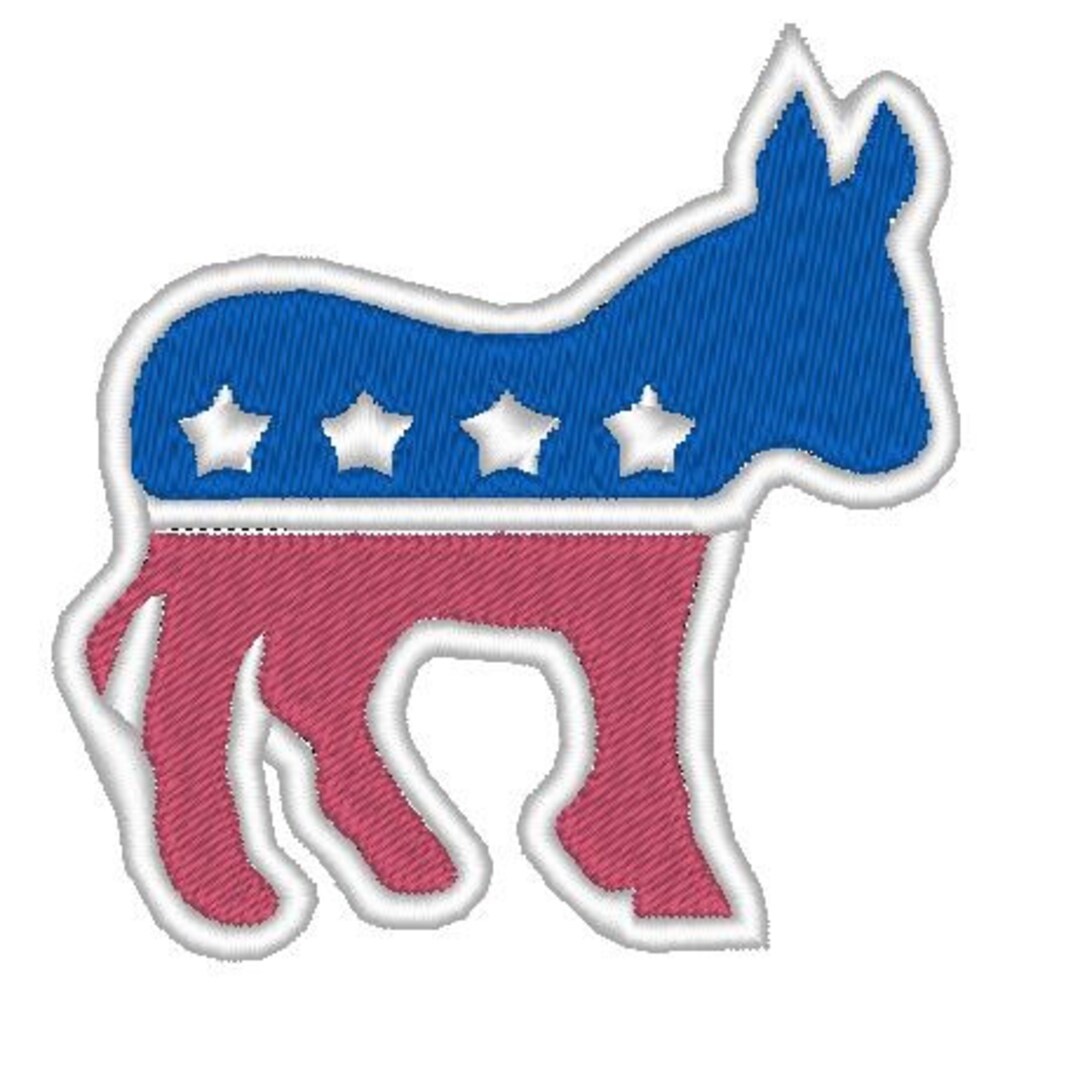 Democratic Donkey Embroidery Pattern Download for Machine Embroidery ...