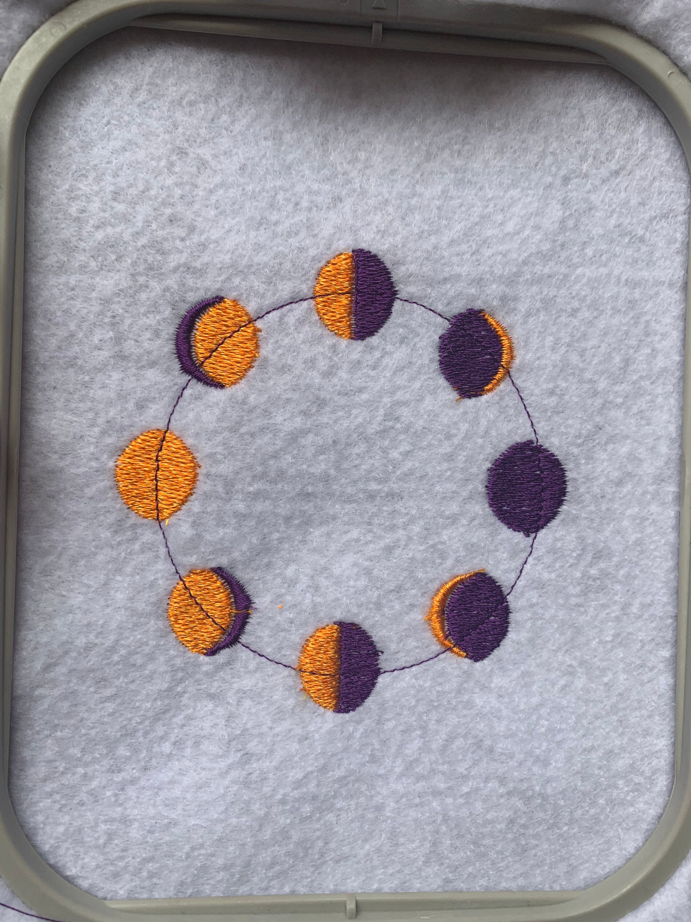 Moon Phases Embroidery Pattern Download for Machine Embroidery 4X4 and ...