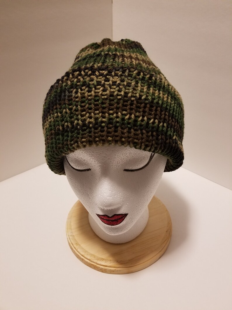 Camouflage Unisex Double Layered Beanie - Etsy