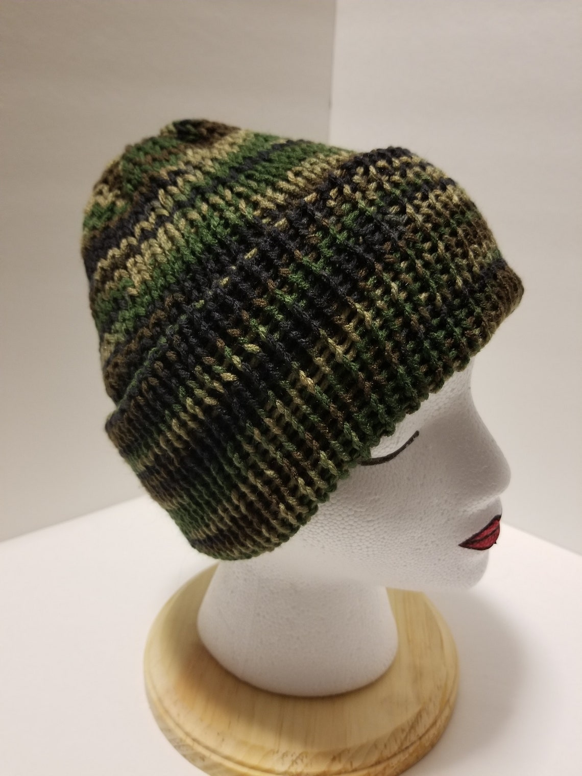 Camouflage Unisex Double Layered Beanie - Etsy