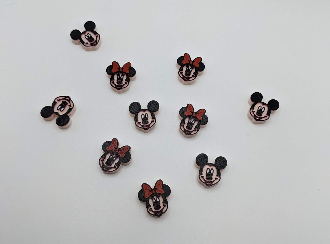 Mickey and Minnie Beads Classic Mickey Plastic Beads for Jewelry Making ...
