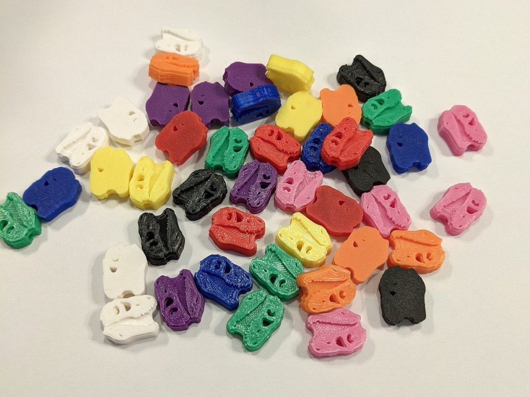 Packs of 10 T-rex Skull Dinosaur Themed Kandi Beads Pony Beads LL - Etsy