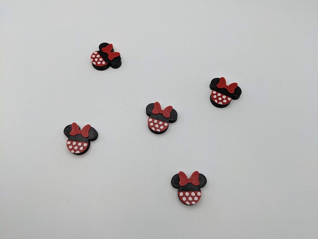 Polka Dot Minnie Inspired Beads Disney Beads Plastic Beads 3D Printed ...