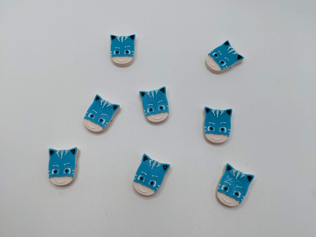 PJ Masks Character Beads Owlette, Gekko Plastic Beads 3D Printed Pony ...