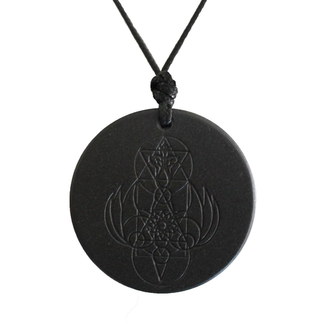 Ascendant EMF Protection Necklace Japanese Volcanic Lava Ash Black ...