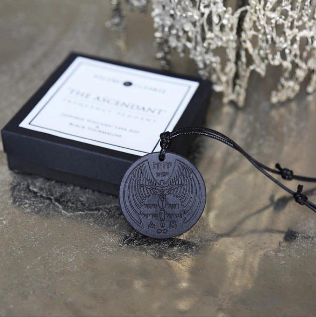 Ascendant EMF Protection Necklace Japanese Volcanic Lava Ash Black ...