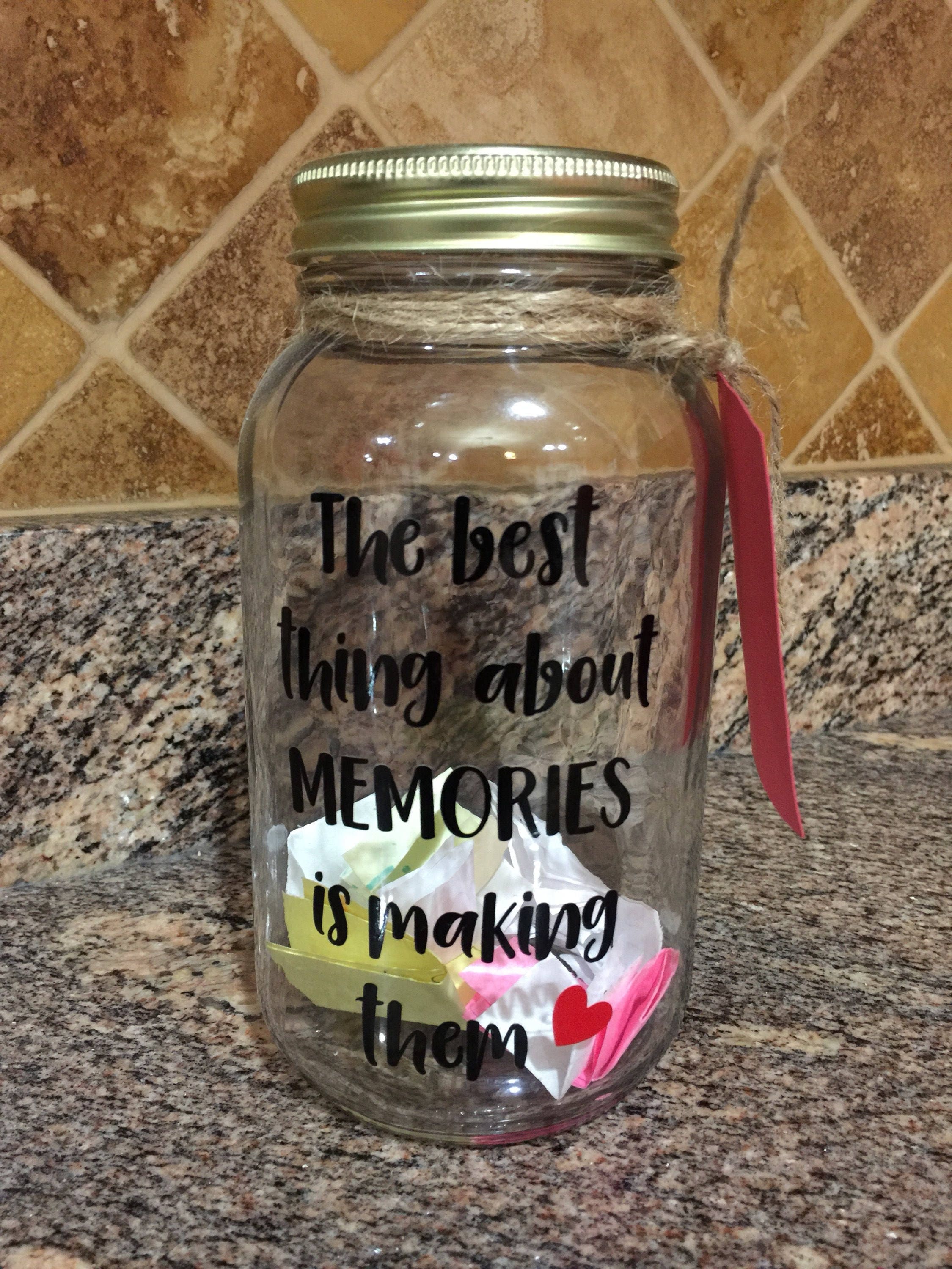 Memory Jar/ NYE Gift/ Anniversary Gift/ New Year's Eve/ | Etsy