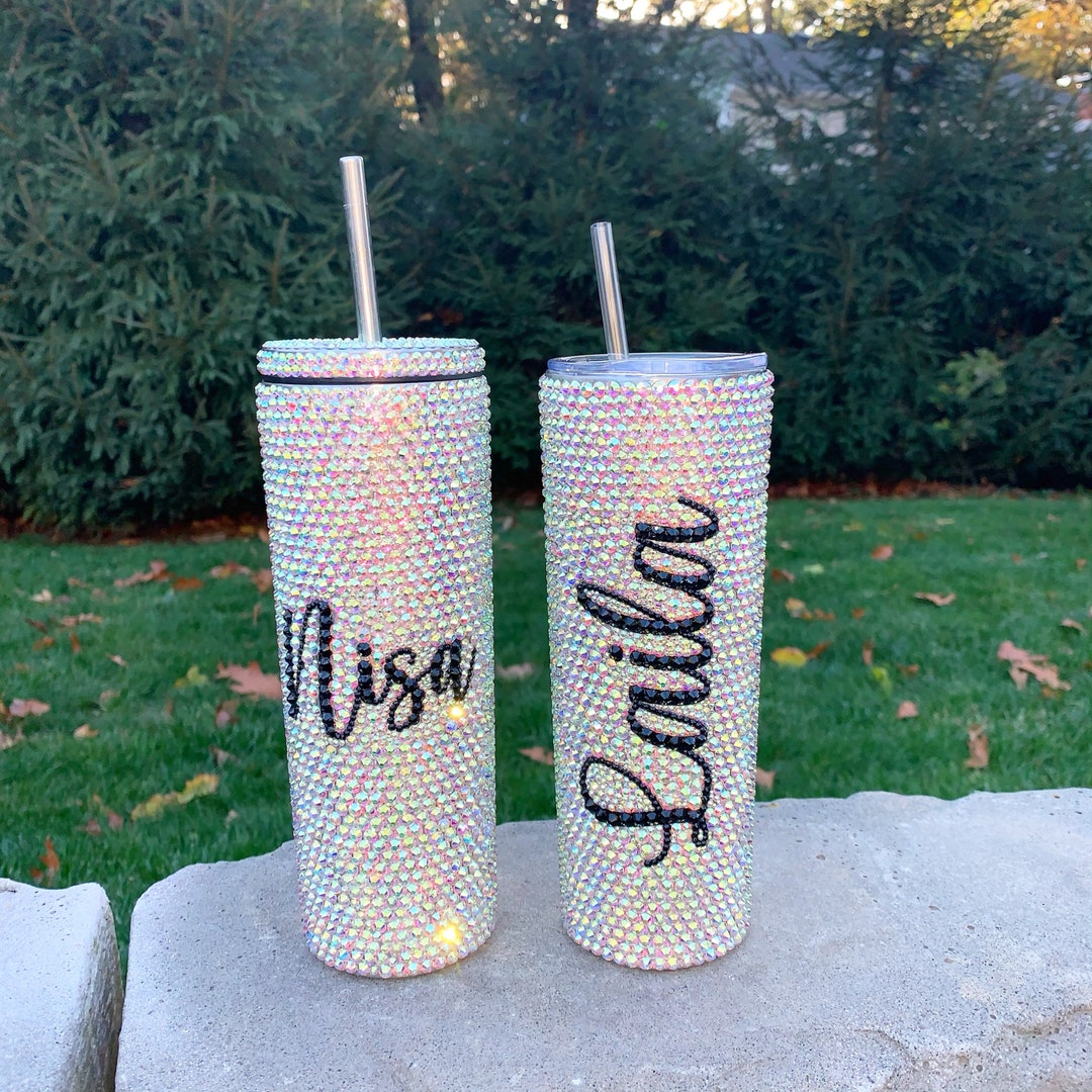 Rhinestone Stainless Steel Tumbler/ Bling Tumbler - Etsy