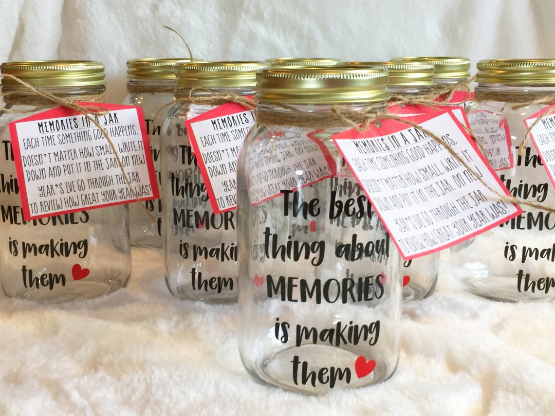 Memory Jar/ NYE Gift/ Anniversary Gift/ New Year's Eve/ | Etsy