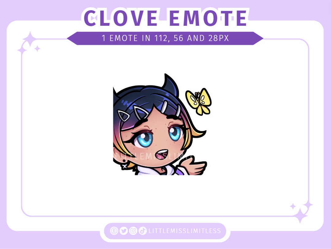 Clove Valorant Emote for Twitch/discord/youtube Custom Twitch Emotes ...