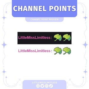 Ginkgo Leaf Channel Point for Twitch | Channel Point Icon, Emotes ...