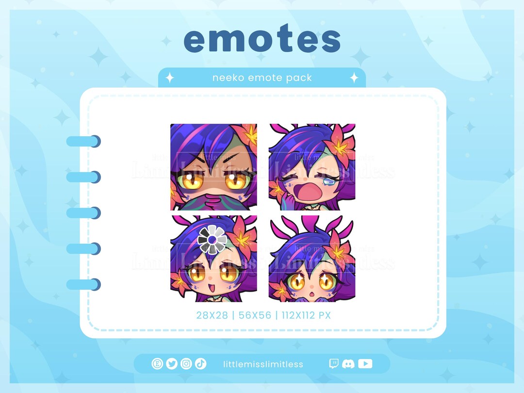 Neeko League of Legends Emote Pack | Custom Twitch/discord/youtube ...