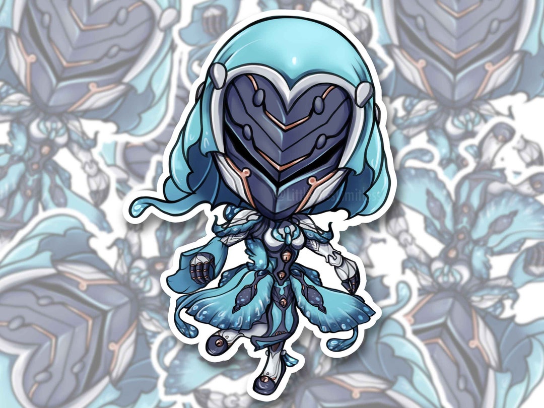 Yareli Warframe Sticker Glossy Vinyl Cute Anime Laptop/waterbottle ...
