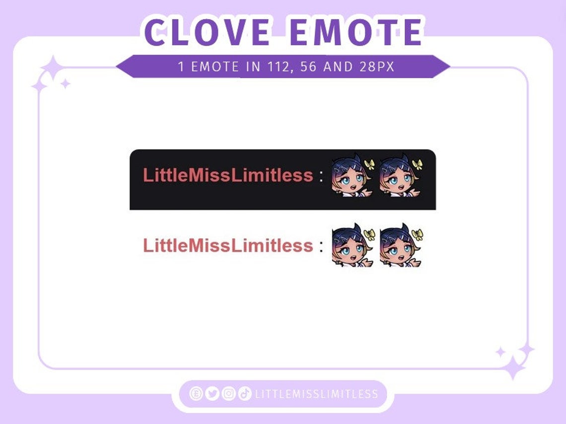 Clove Valorant Emote for Twitch/discord/youtube Custom Twitch Emotes ...