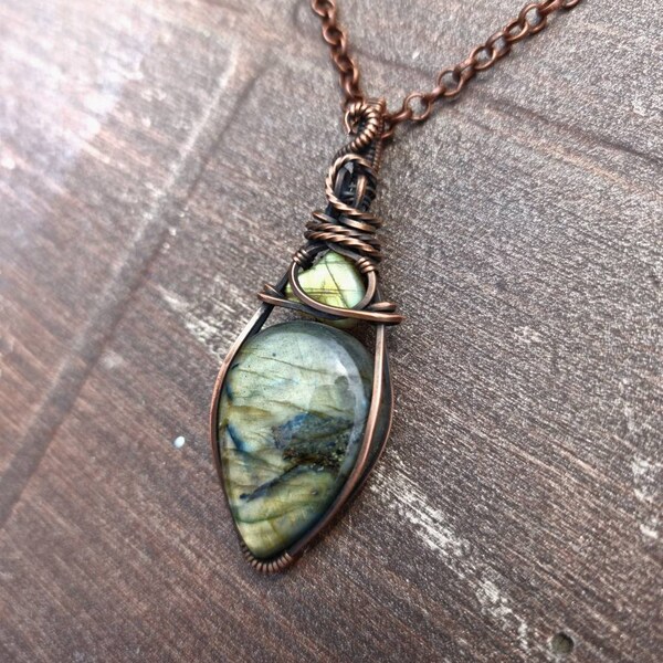 Wire Work Pendant - Etsy