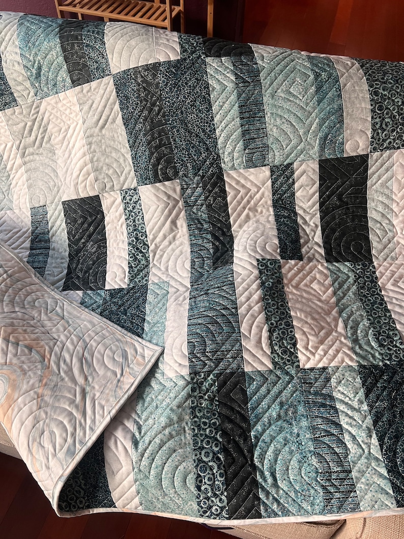 Masculin Quilt, Throw Quilt, Handmade Quilt, Quilt for Man, Chair Quilt ...