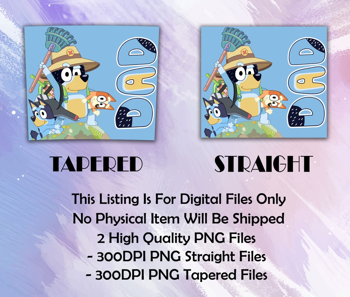 Blue Dog 20oz Skinny Tumbler Wrap PNG, Blue Dog 20oz Tumbler PNG ...