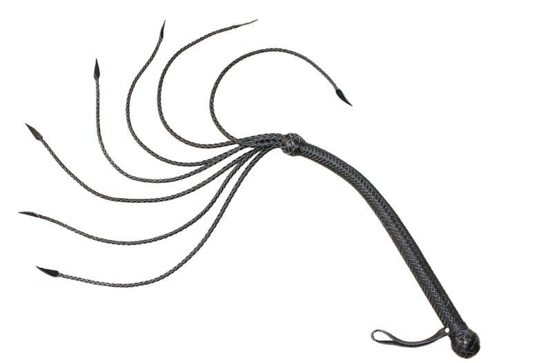 Cat O'seven Tail Flextrunk Whip Premium Leather 7 Tails | Etsy