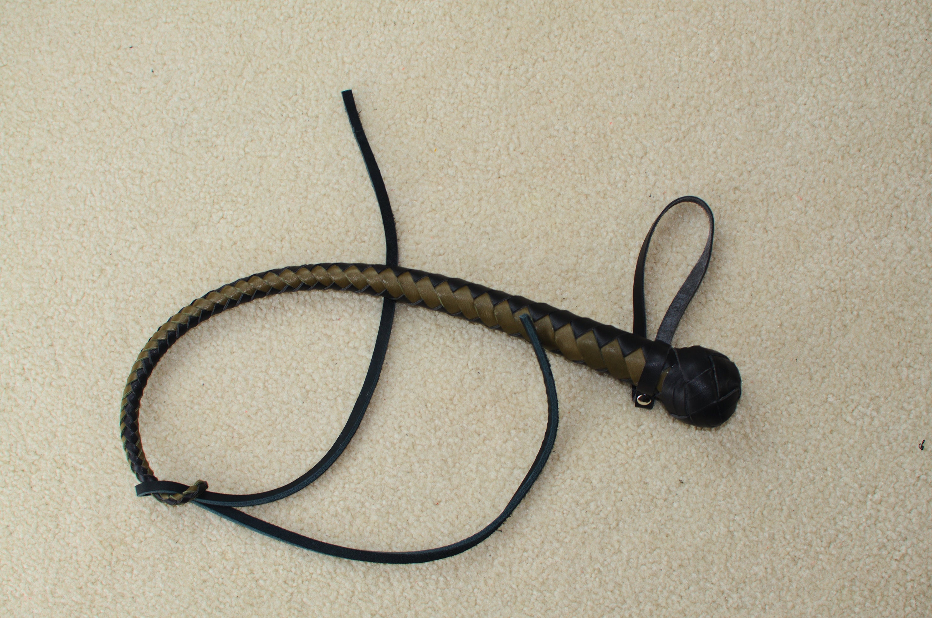 DOG Whip Premium Leather Handmade Mature — 33 Inches. - Etsy