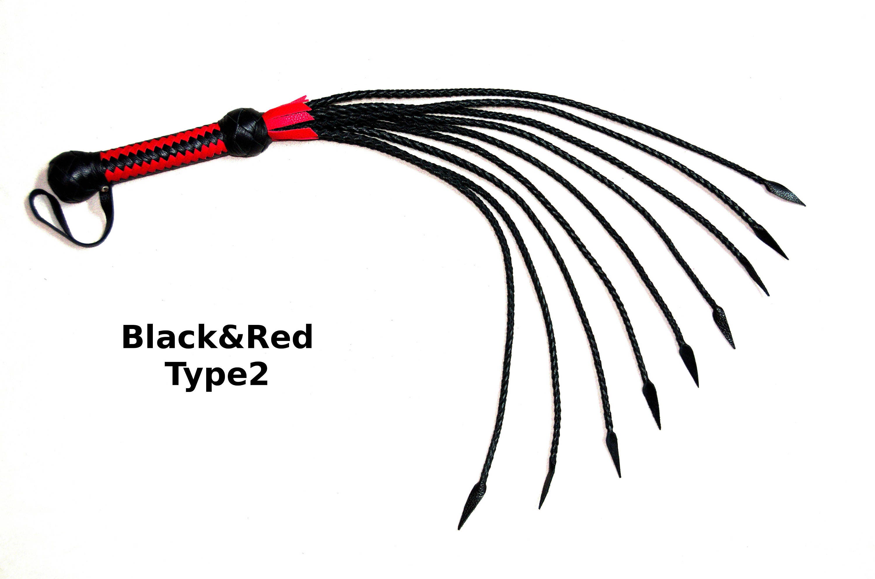 Cat O'Nine Tail Whip Premium Leather 9 tails | Etsy