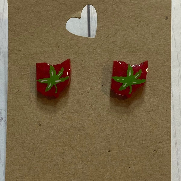 Ohio State Stud Earrings - Etsy