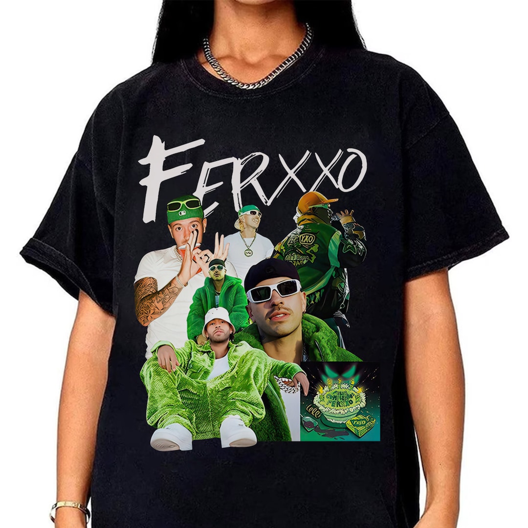 Vintage Rapper Feid Ferxxo Singer Homage Graphic Unisex T-shirt ...