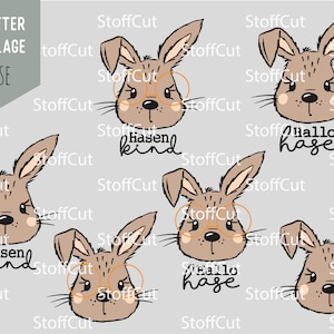Rabbit Plotter Template - Etsy