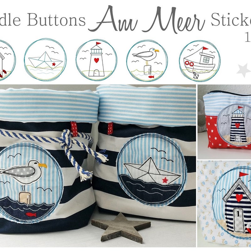 Stickdateien maritim - Etsy.de
