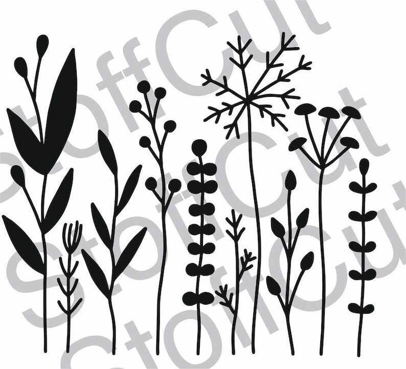 Plotter Template Flower Meadow - Etsy