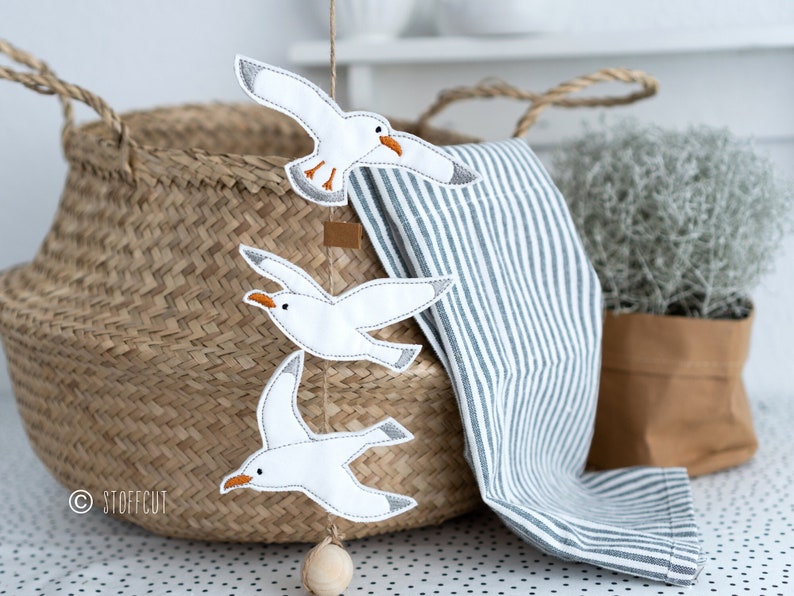 ITH Embroidery File Seagull Garland 10x10 (4"x4") - Etsy