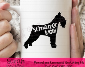 Schnauzer Mom Svg | Etsy