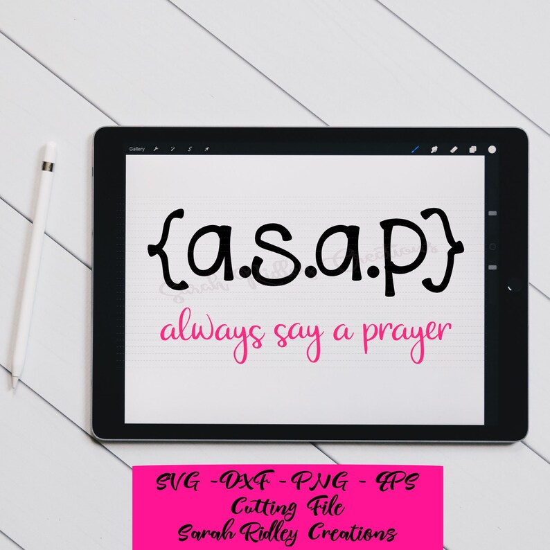 Always Say a Prayer SVG Prayer SVG ASAP Svg Sayings Svg | Etsy