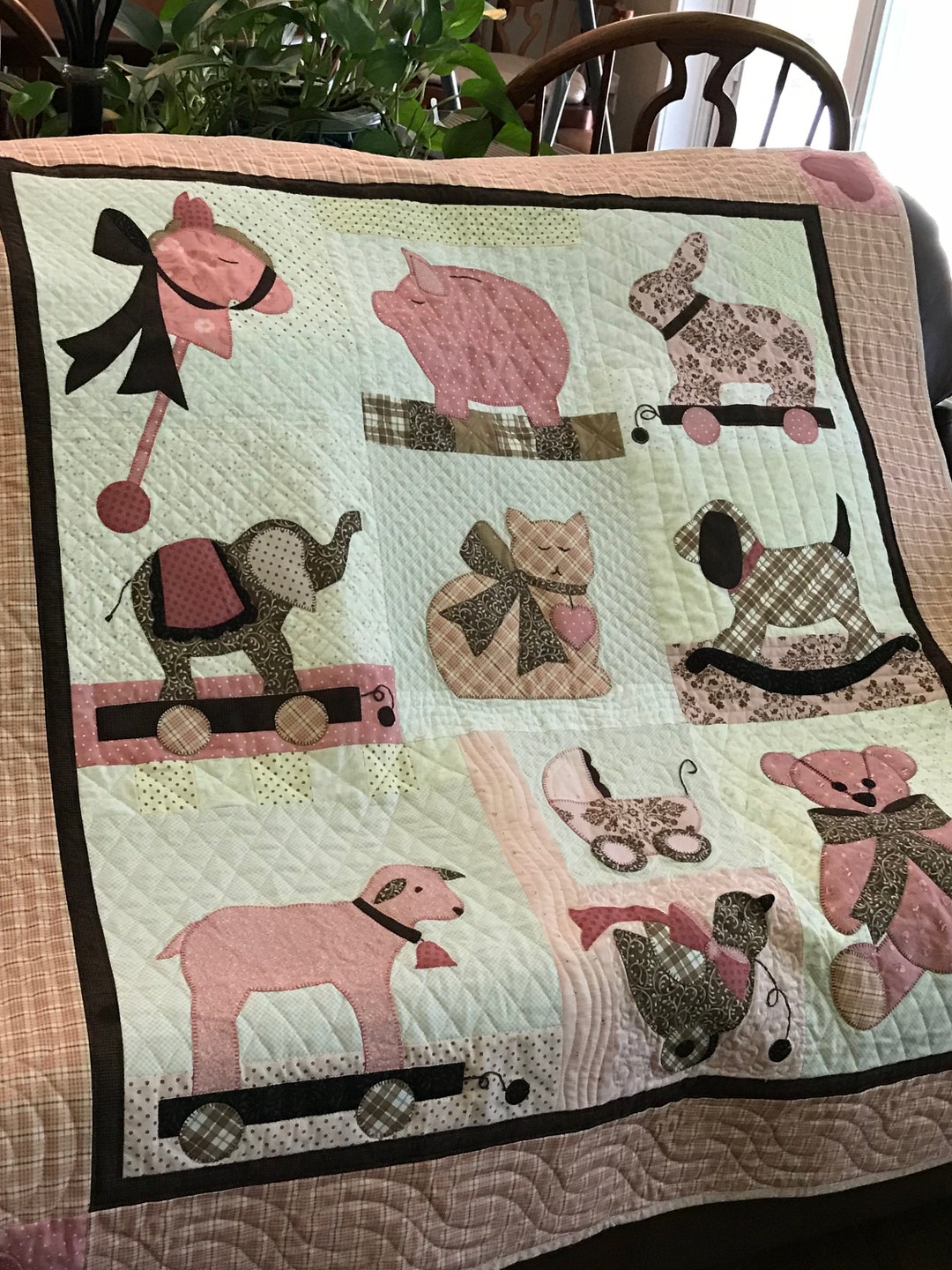 Baby Girl Quilt - Pink - Heirloom - Etsy