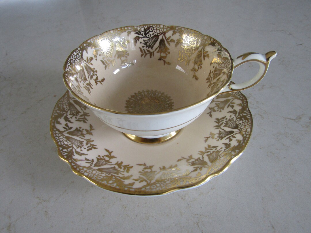 Paragon Gold Tea Cup and Saucer - Etsy
