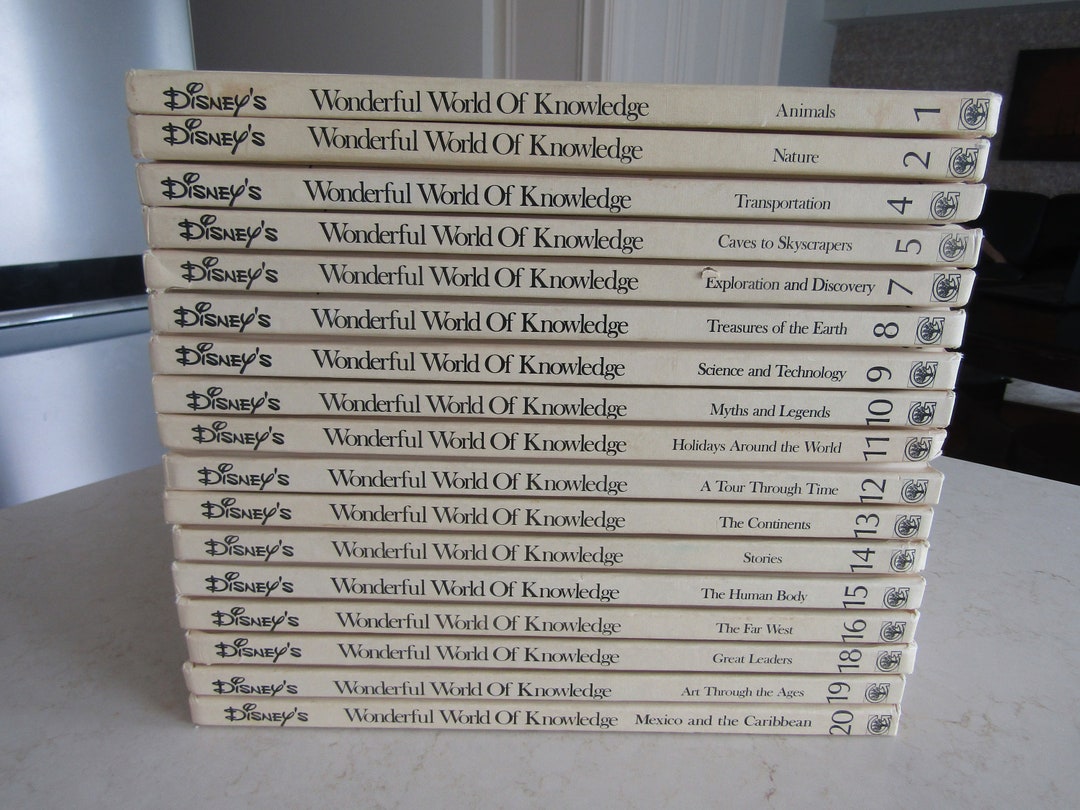 17 Disney's Wonderful World of Knowledge Books - Etsy