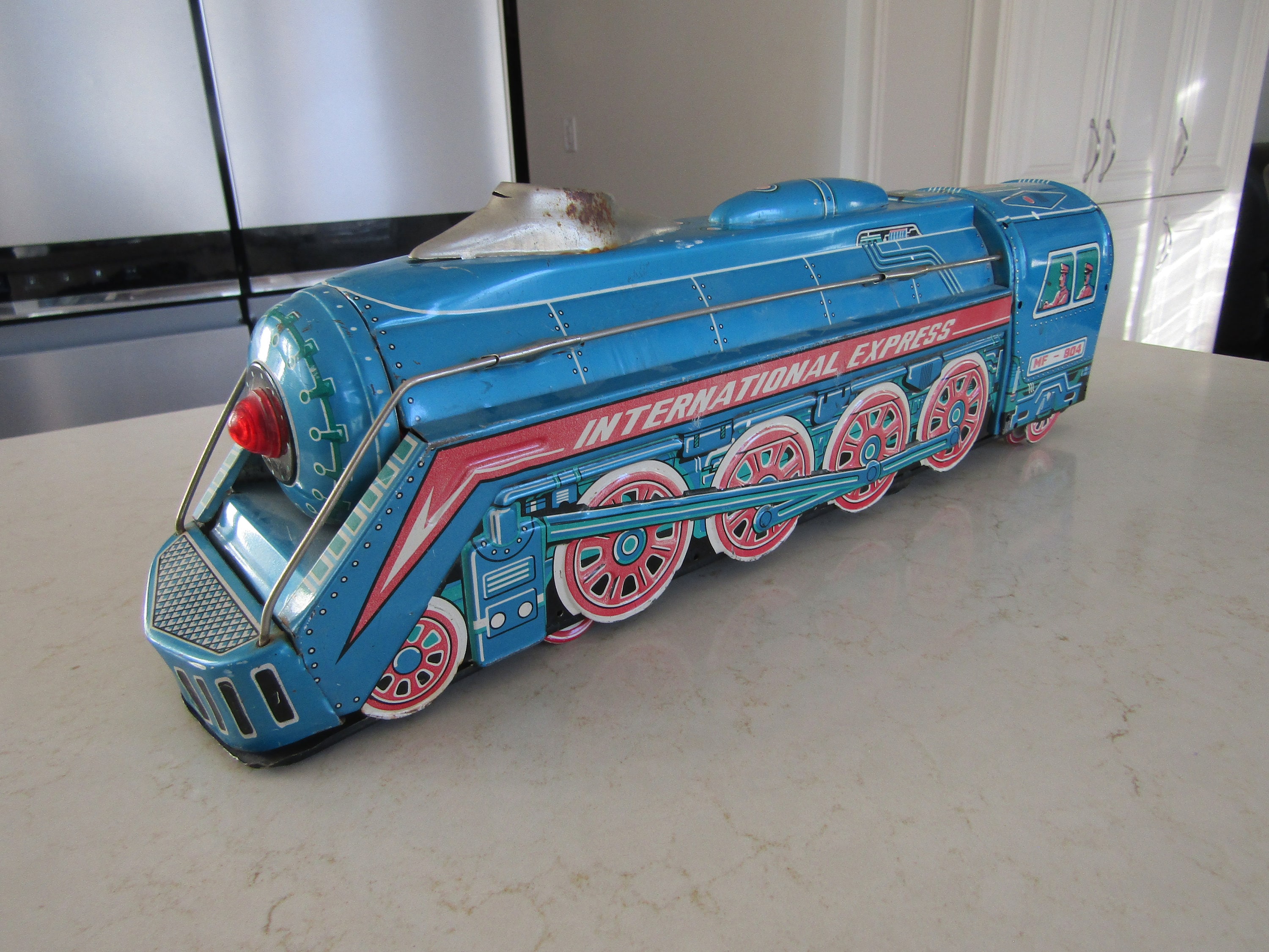 Vintage Metal Toy Train - Etsy
