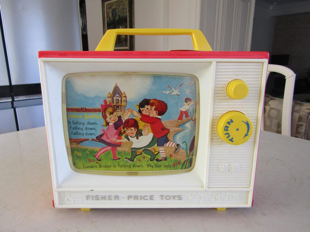 1966 Fisher Price Giant Screen Music Box TV - Etsy