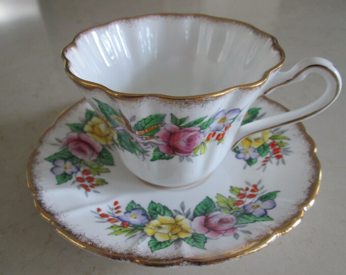 Royal Stafford Valentine Teacup and Saucer - Etsy