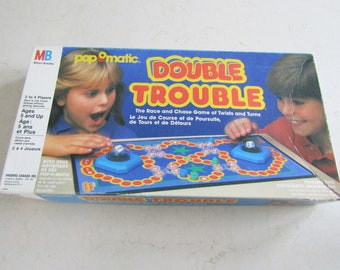 Vintage Double Trouble GAME BOARD ONLY 1987, Game Pieces, Crafts, Prop ...
