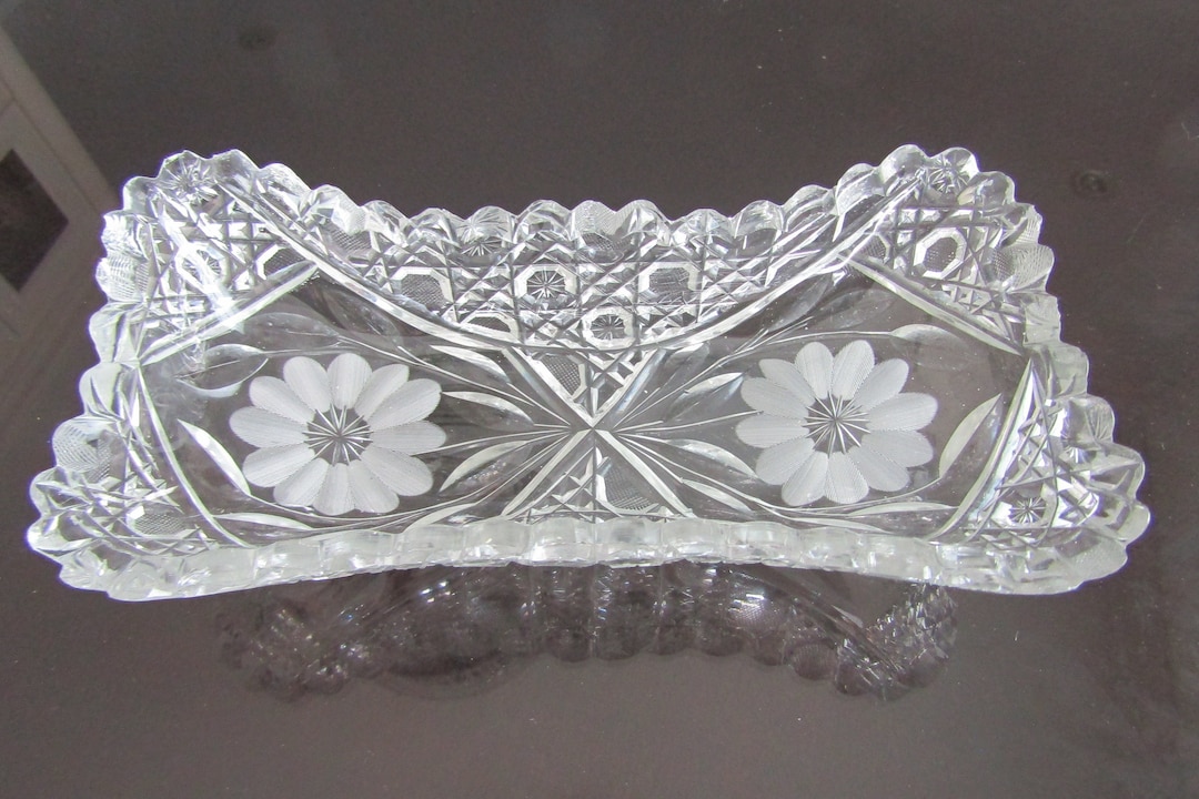 Cut Crystal Dish - Etsy