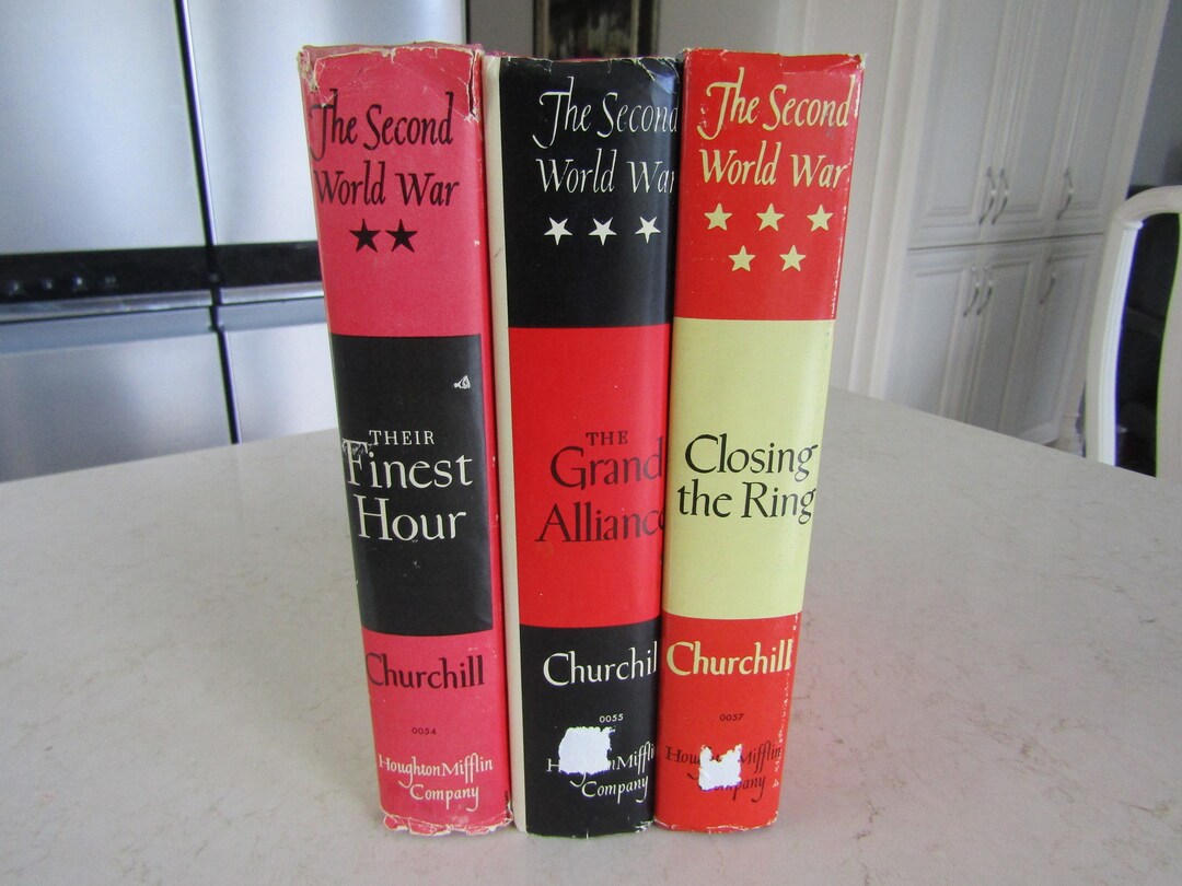 3 the Second World War Books Winston Churchill - Etsy