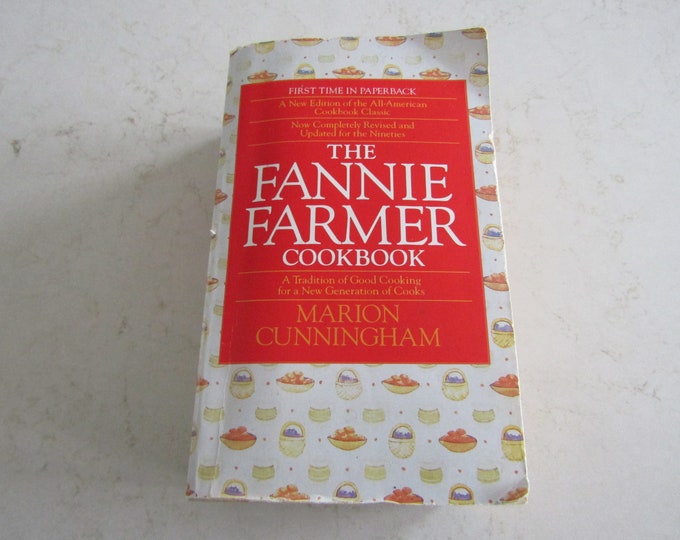 1965 the Fannie Farmer Cookbook Vintage Retro Recipe Book Hardcover ...