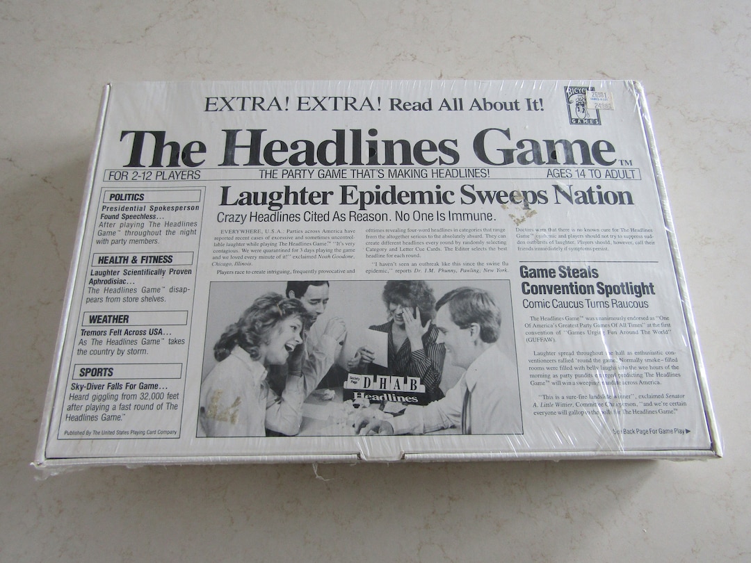 Vintage the Headlines Game - Etsy