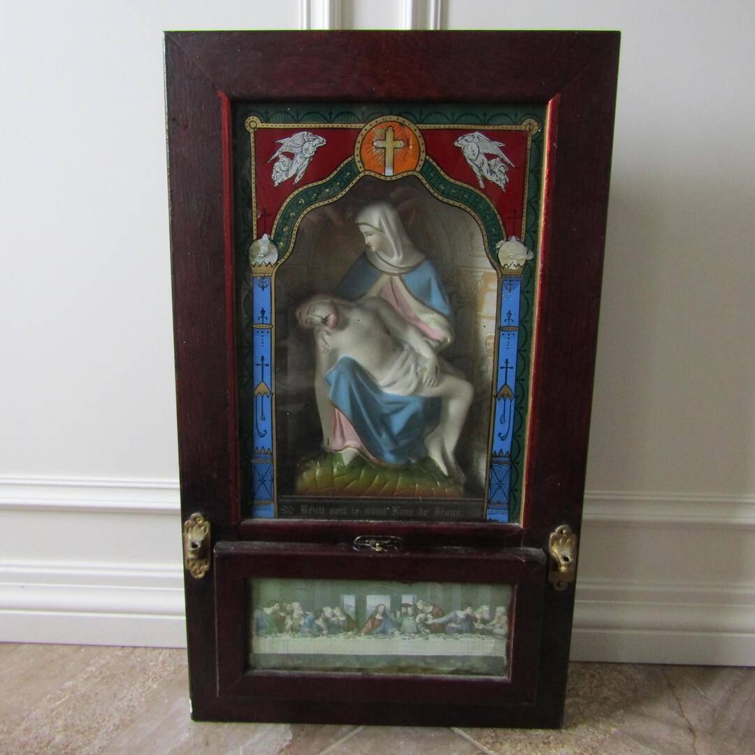 Antique Vintage Viaticum Catholic Last Rites Shadow Box - Etsy