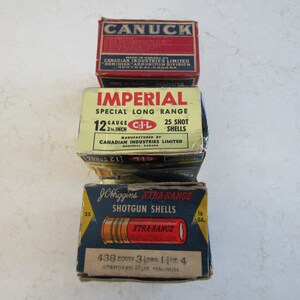 3 EMPTY Vintage Shotgun Shell Boxes - Etsy