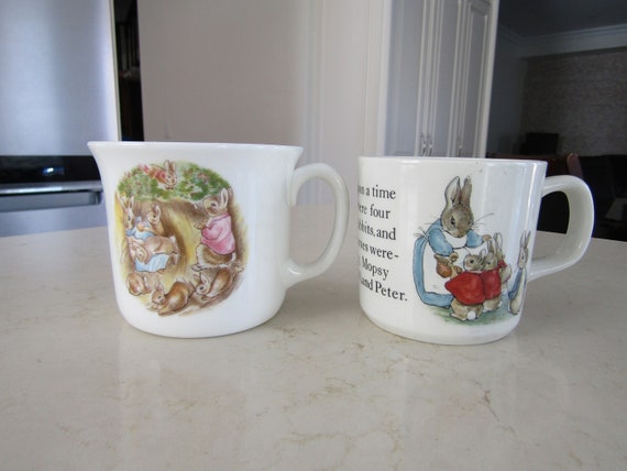 2 Beatrix Potter Peter Rabbit Mugs - Etsy