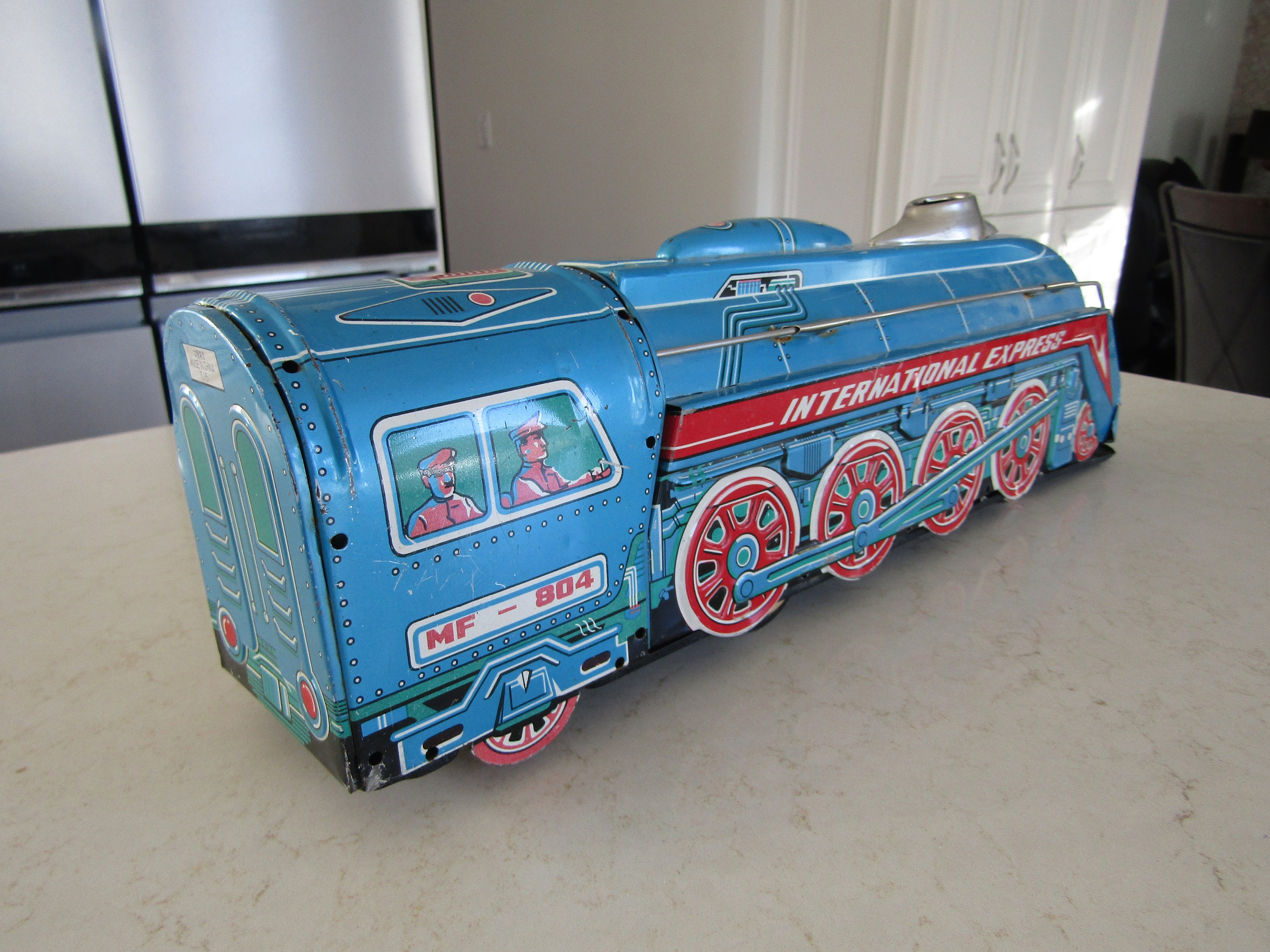 Vintage Metal Toy Train - Etsy