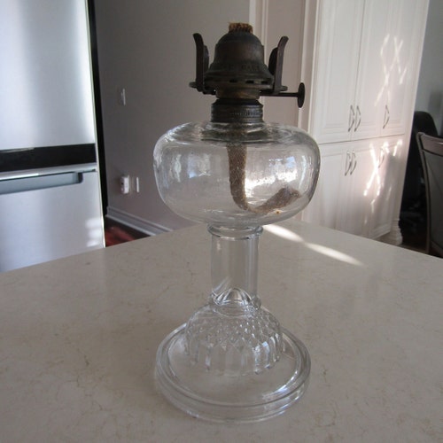 Glass Oil Lamp Transparent Glass Oil Lamp Kerosene Lamp - Etsy