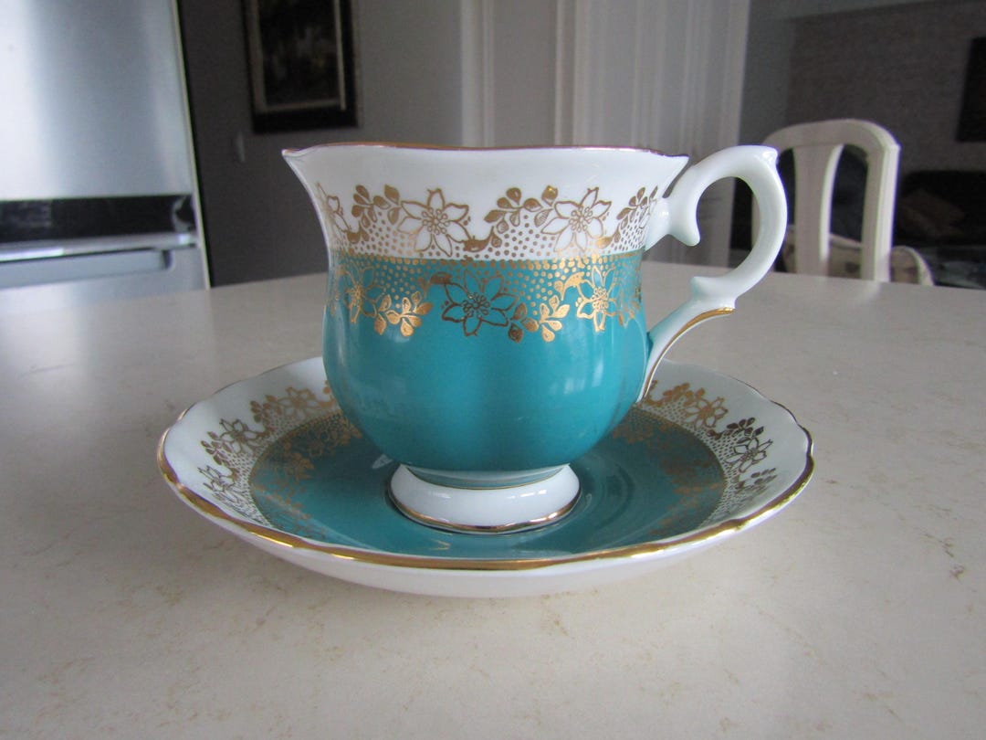 Crown Staffordshire Tea Cup and Saucer - Etsy